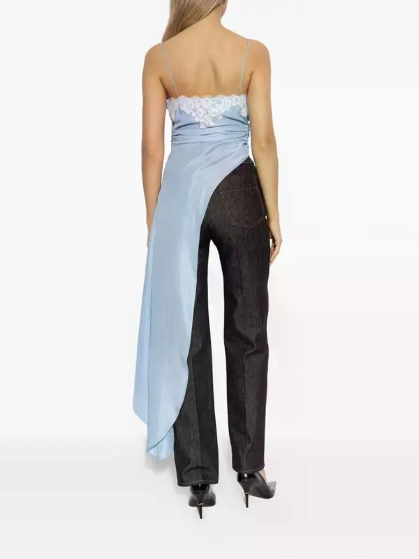 Moschino Lace Asymmetric Blouse - Blue