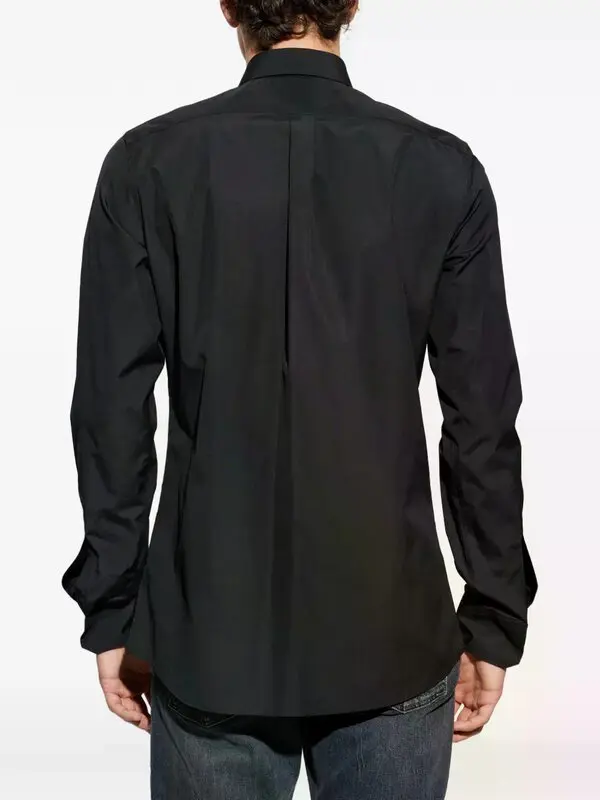 Dolce & Gabbana Logo-embroidered Shirt - Black