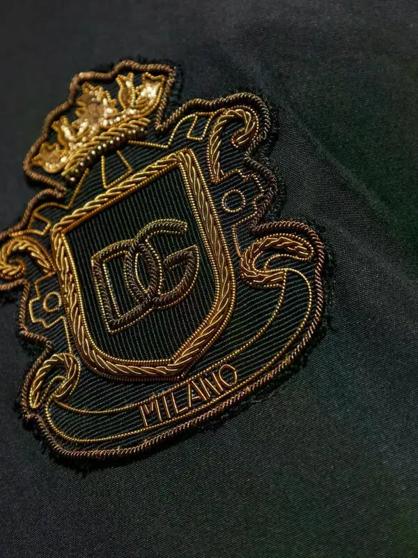 Dolce & Gabbana Logo-embroidered Shirt - Black