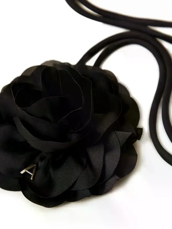 TWINSET Floral-appliqué Choker - Black