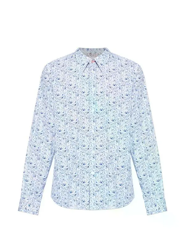 Paul Smith Floral-print Shirt - Blue