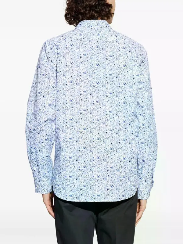 Paul Smith Floral-print Shirt - Blue