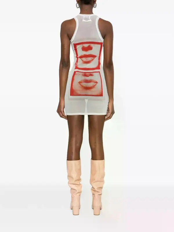 JEAN PAUL GAULTIER Eye Print Mini Dress