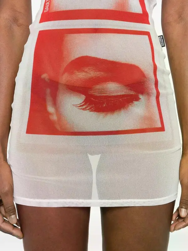 JEAN PAUL GAULTIER Eye Print Mini Dress