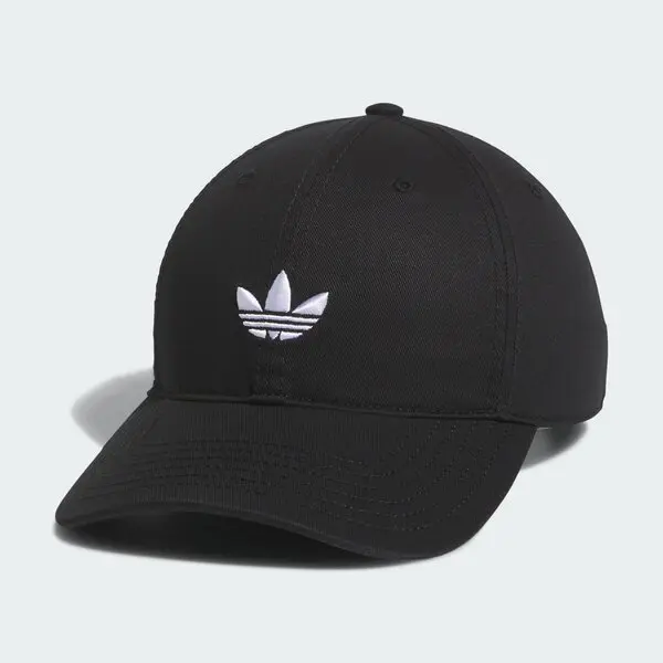 Adidas Relaxed Trefoil Strapback Cap - Black / White