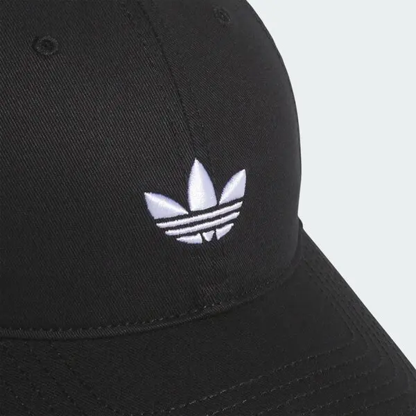 Adidas Relaxed Trefoil Strapback Cap - Black / White