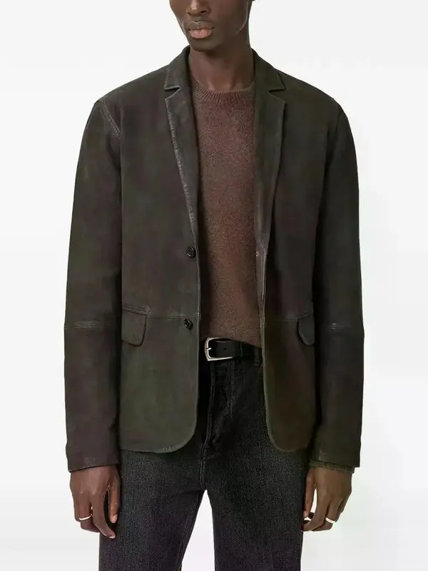 ALLSAINTS Monet Waxed Suede Blazer