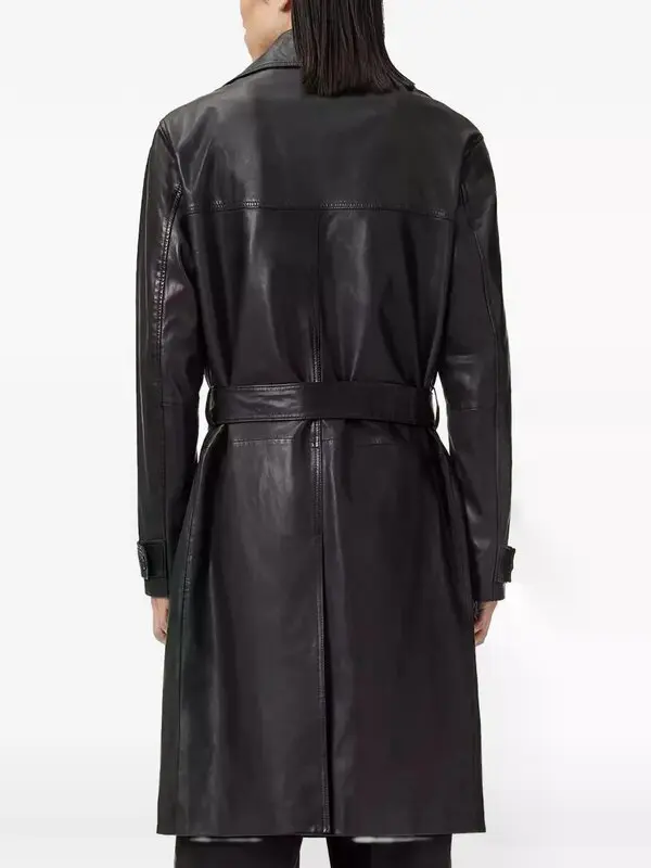 ALLSAINTS Kellett Leather Trench Coat