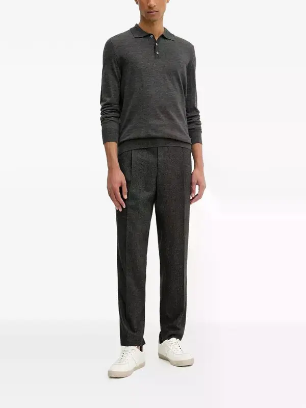 Barena Venezia Long-sleeve Polo Shirt - Grey
