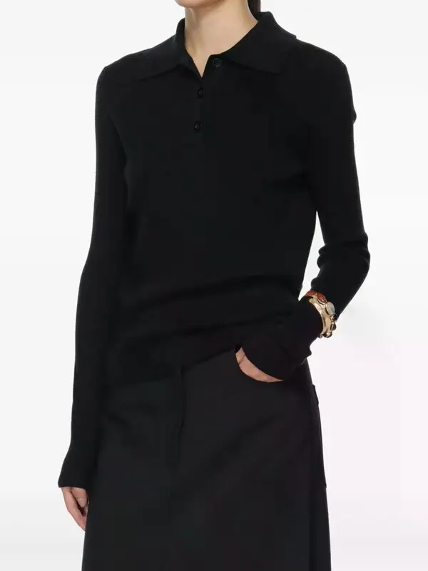 RÓHE Long-sleeve Polo Shirt