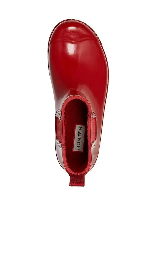 Hunter Original Chelsea Gloss Boots - Red