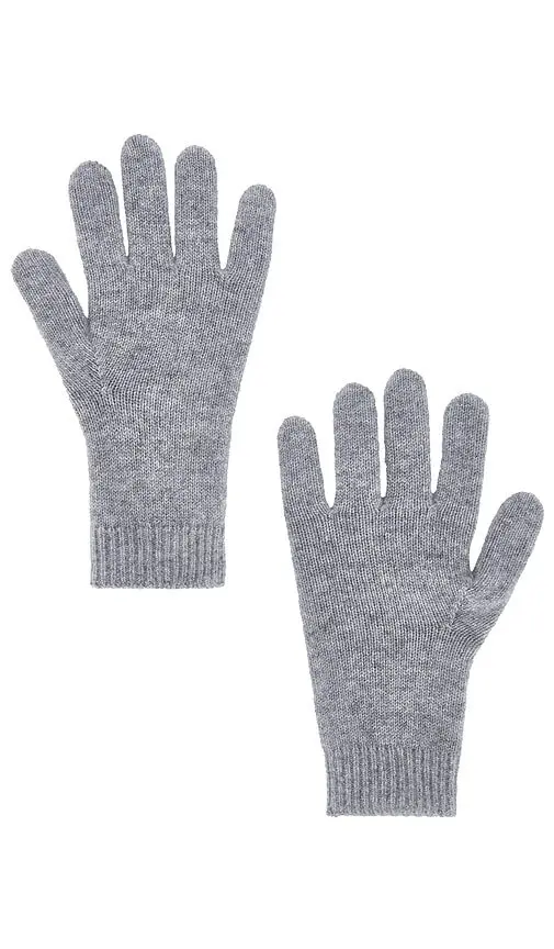 Comme Si Cashmere Short Gloves - Grey