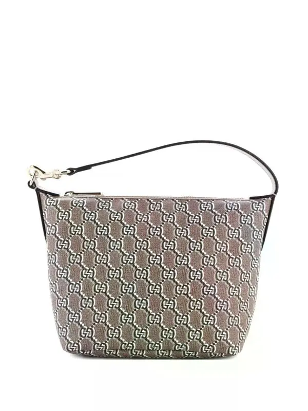 Gucci Ophidia Gg Shadow Coated Canvas Super Mini Hobo Bag - Brown