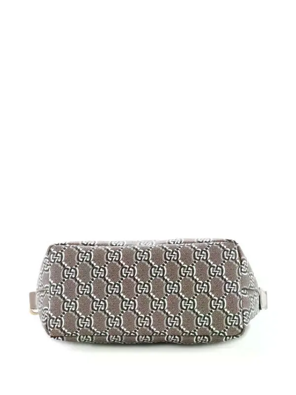 Gucci Ophidia Gg Shadow Coated Canvas Super Mini Hobo Bag - Brown
