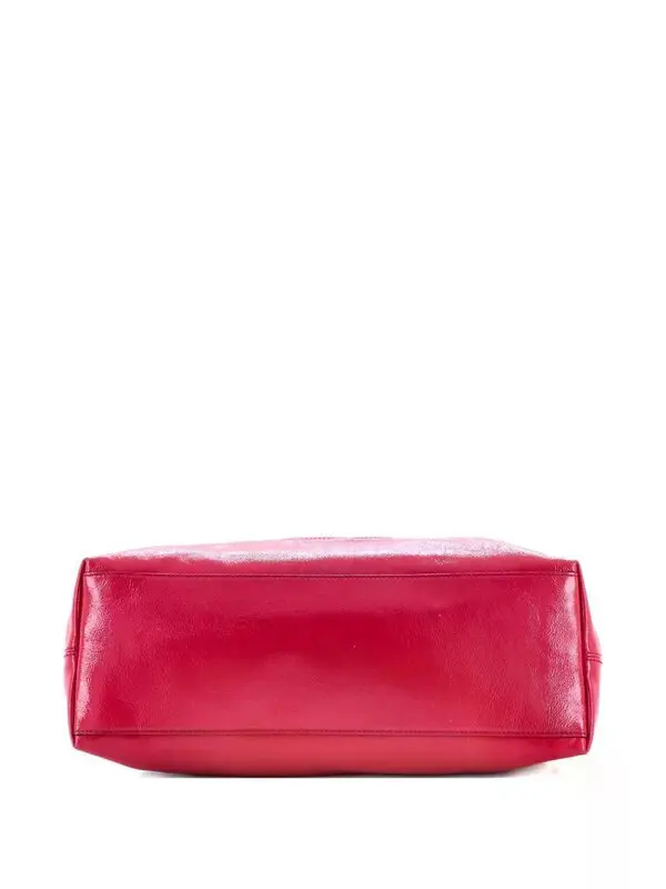 Gucci Soho Chain Strap Shoulder Bag Patent Medium Tote - Pink