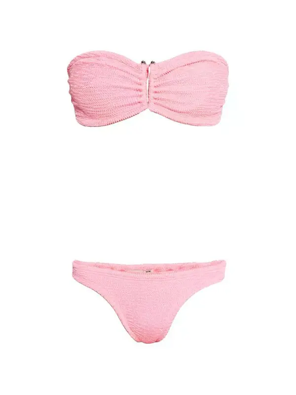 PARAMIDONNA Frida Textured Bikini Set - Pink