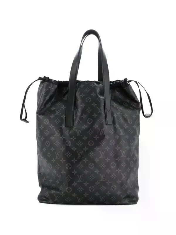 LOUIS VUITTON Cabas Light Drawstring Bag Monogram Eclipse Canvas