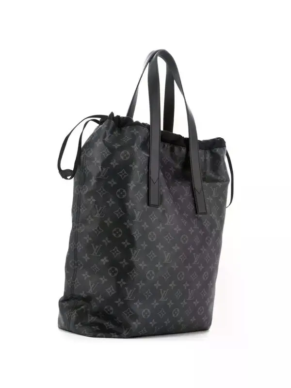 LOUIS VUITTON Cabas Light Drawstring Bag Monogram Eclipse Canvas