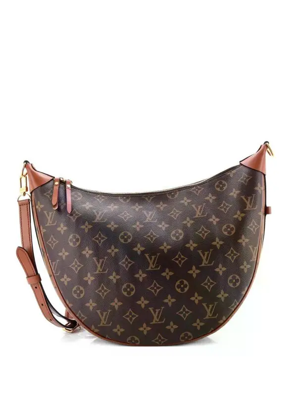 LOUIS VUITTON Loop Reverse Monogram Canvas Hobo Bag - Brown