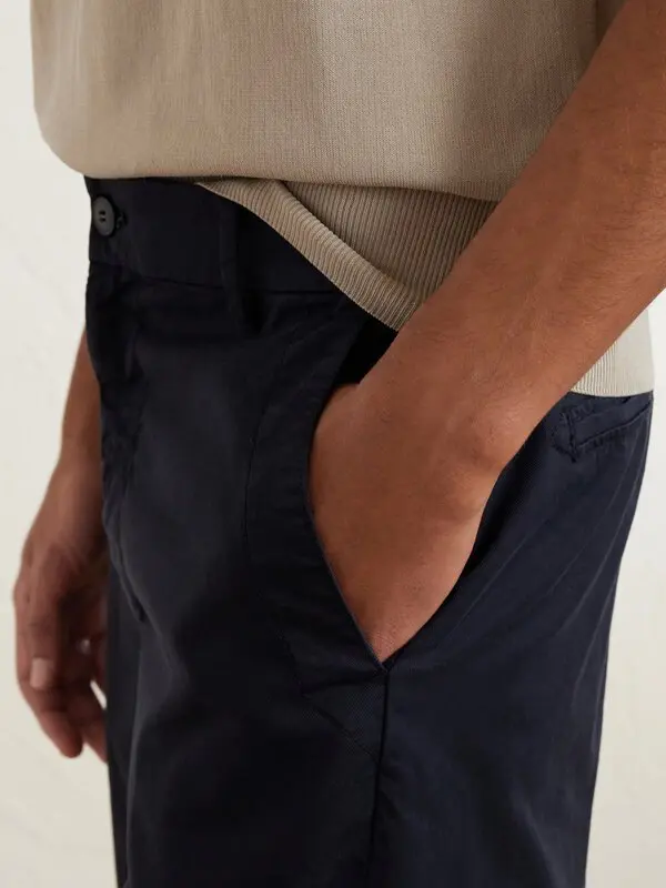 Canali Straight-leg Stretch Cotton-blend Shorts