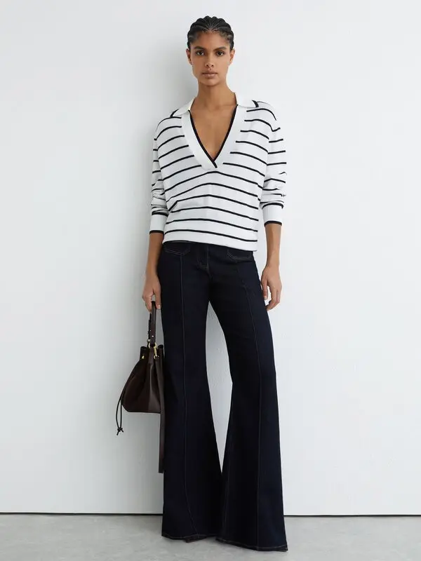 REISS Wool-blend Jumper With Cashmere