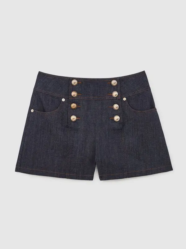 REISS Skylar Denim Shorts