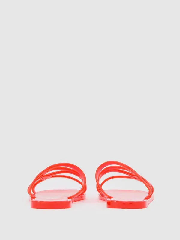 REISS Juliette Interlocking Jelly Slide Sandals - Pink
