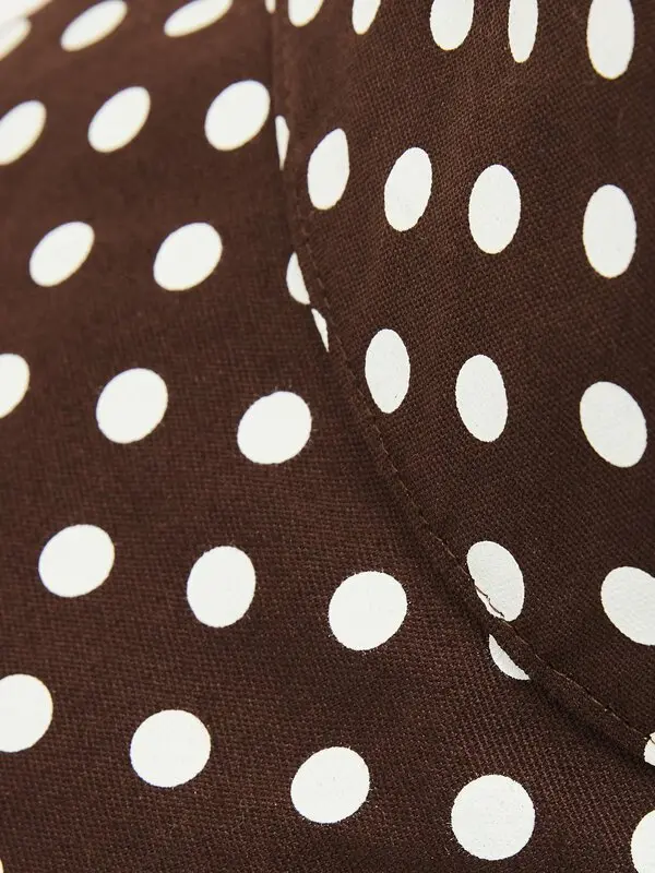 REISS Paloma Polka-dot Bucket Hat