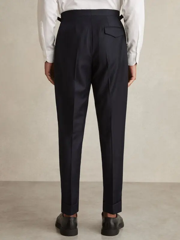 REISS Cantwell Stretch-cotton Tapered Trousers