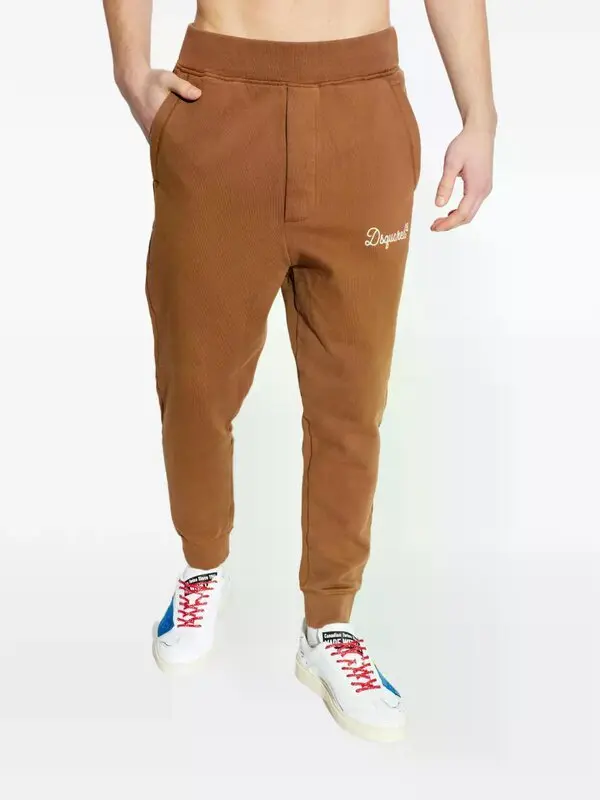 Dsquared2 Embroidered-logo Track Pants - Brown