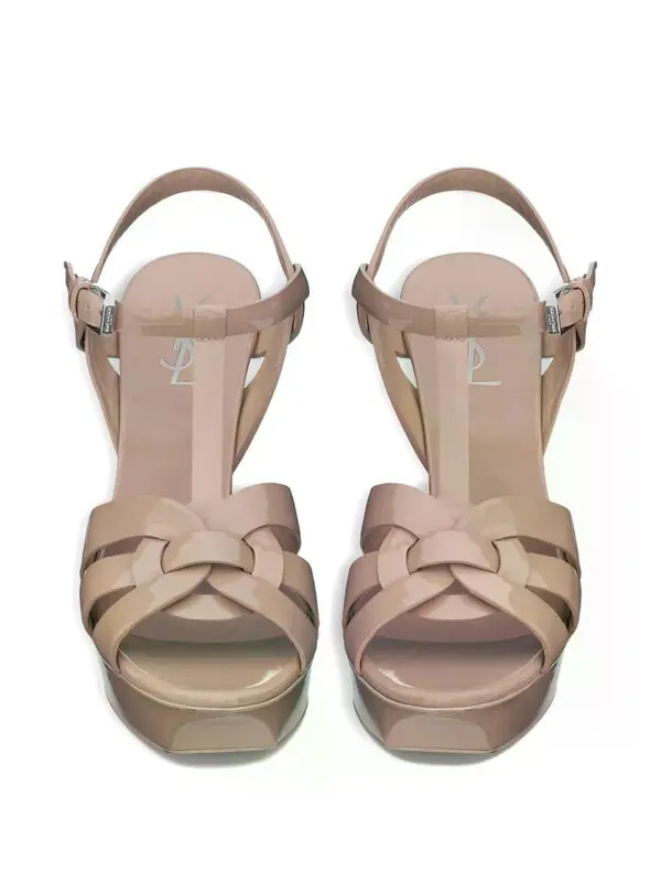 Saint Laurent Platform Stiletto Sandals - Neutrals
