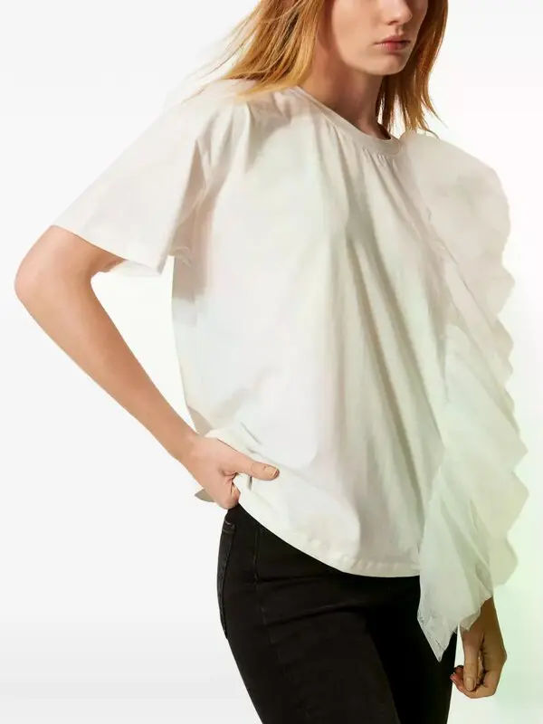 TWINSET Ruffled Tulle T-shirt