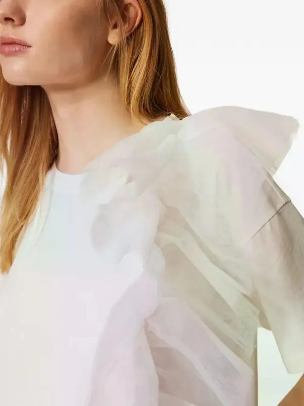 TWINSET Ruffled Tulle T-shirt