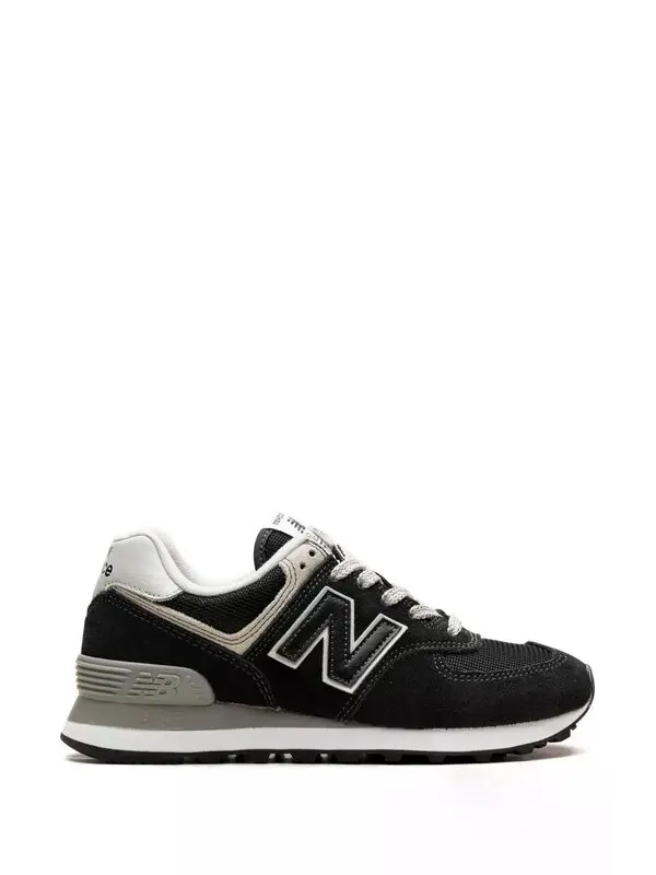 NEW BALANCE 574 Panelled Low-top Sneakers - Black
