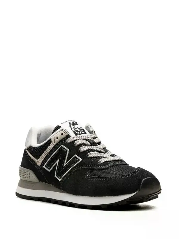 NEW BALANCE 574 Panelled Low-top Sneakers - Black