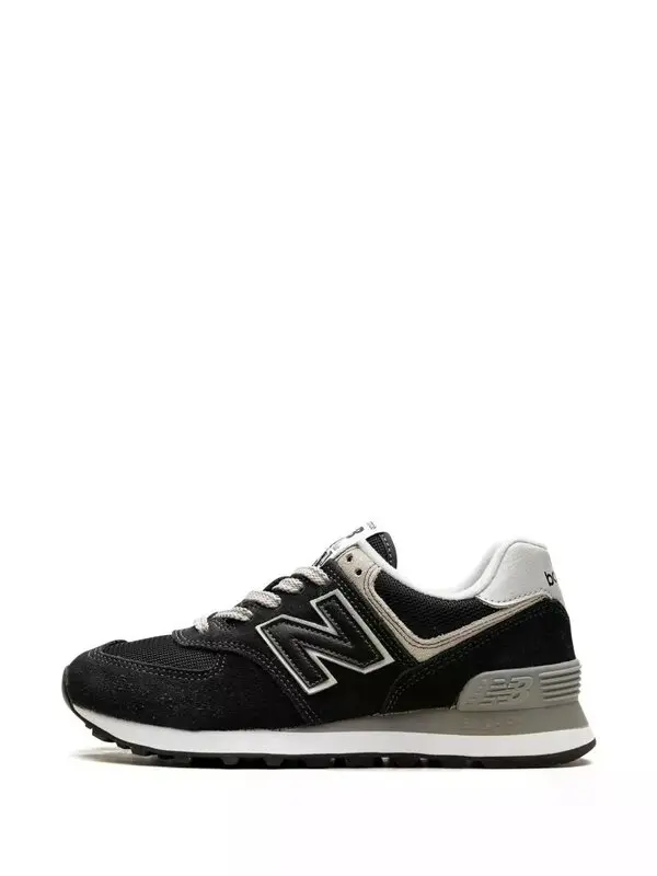 NEW BALANCE 574 Panelled Low-top Sneakers - Black