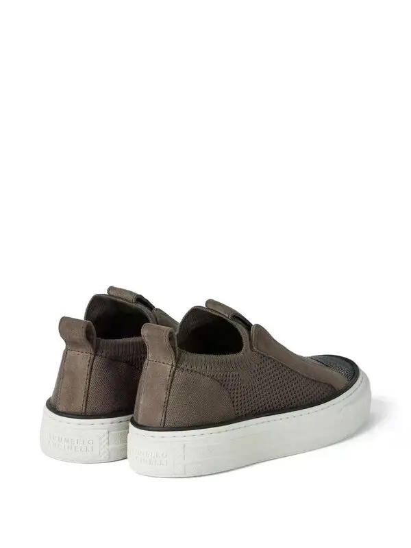 Brunello Cucinelli Knitted Slip-on Sneakers