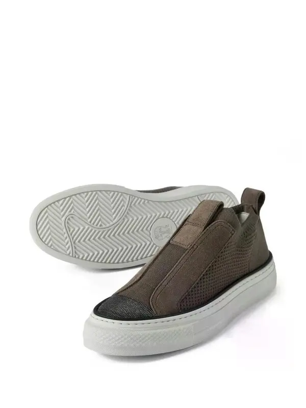 Brunello Cucinelli Knitted Slip-on Sneakers