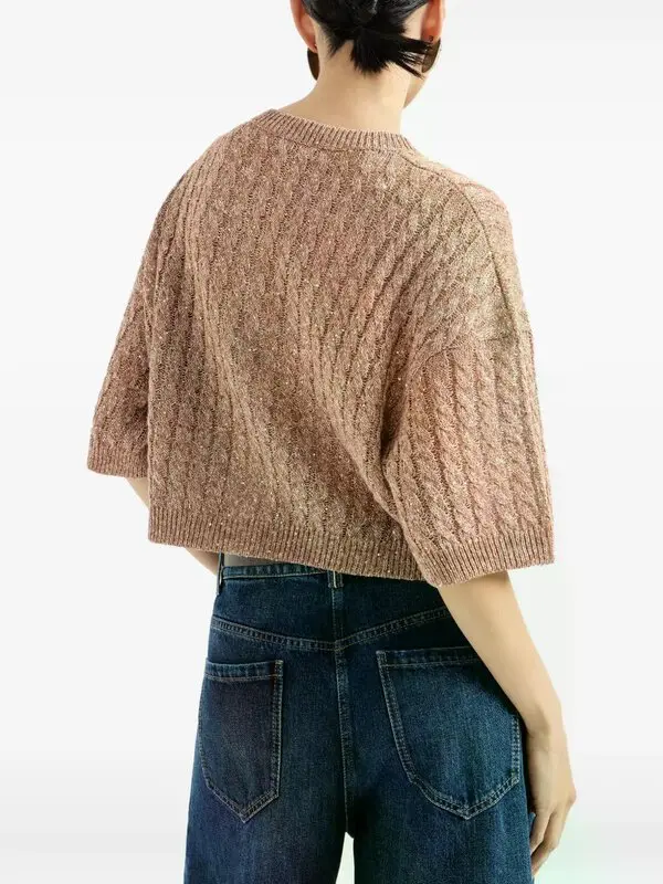 Brunello Cucinelli Cable-knit Openwork Cardigan