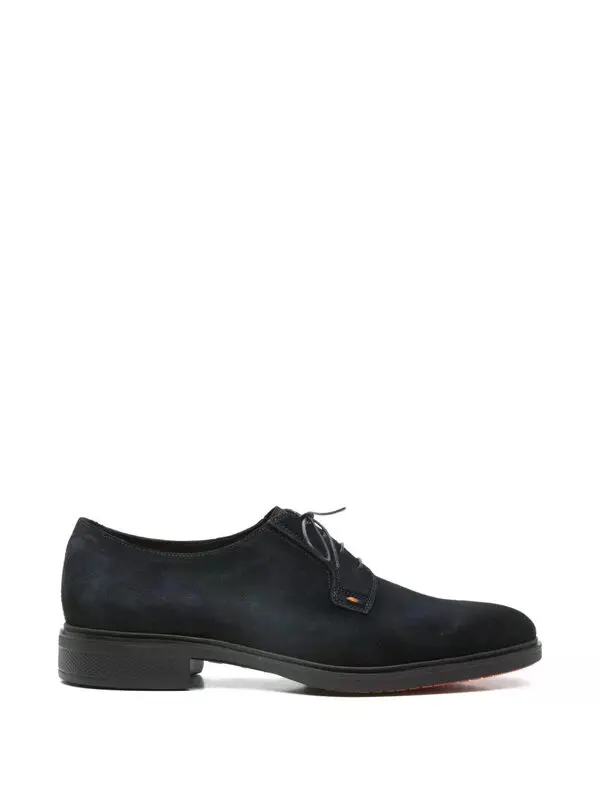 Santoni Elastic-panel Lace-up Oxford Shoes