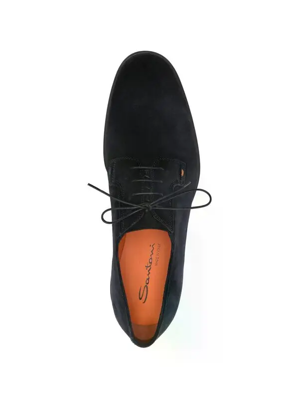 Santoni Elastic-panel Lace-up Oxford Shoes