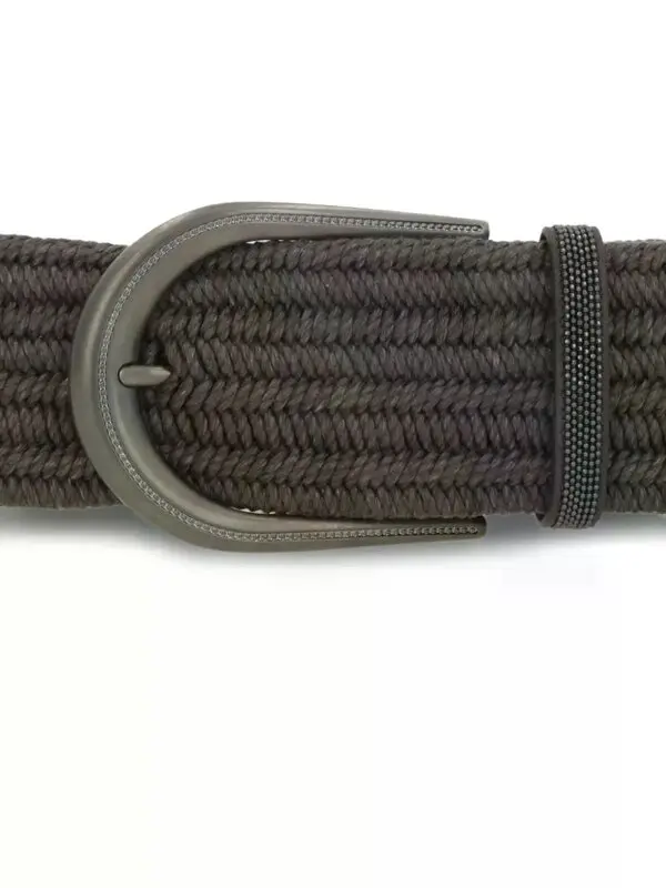 Brunello Cucinelli Woven Raffia Belt