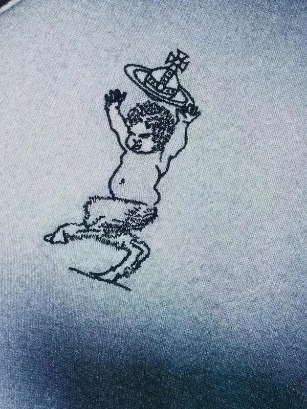 VIVIENNE WESTWOOD Embroidered V-neck Pullover