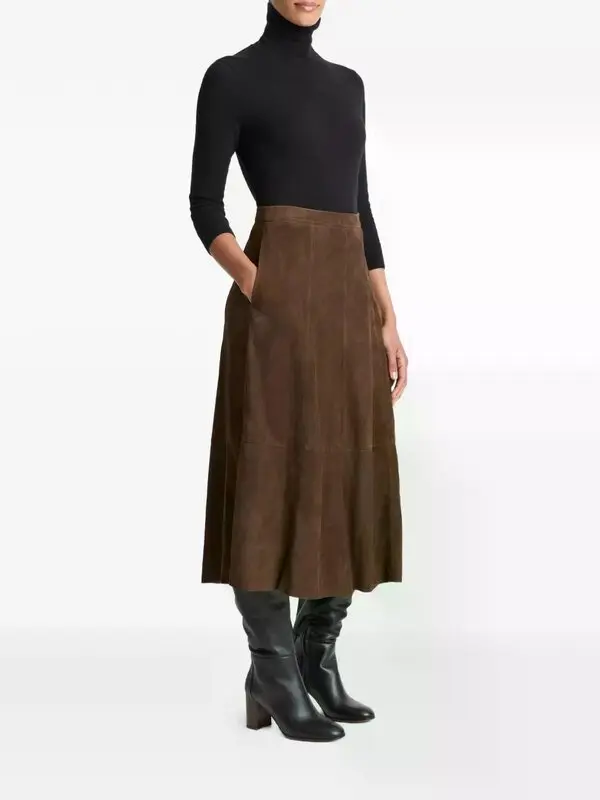 Vince A-line Flared Midi Skirt