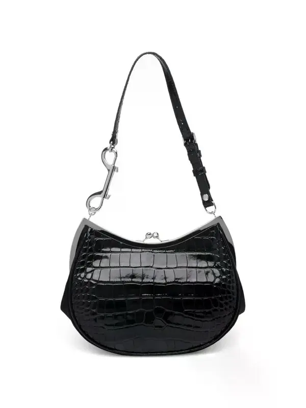 VIVIENNE WESTWOOD Orb-plaque Shoulder Bag - Black