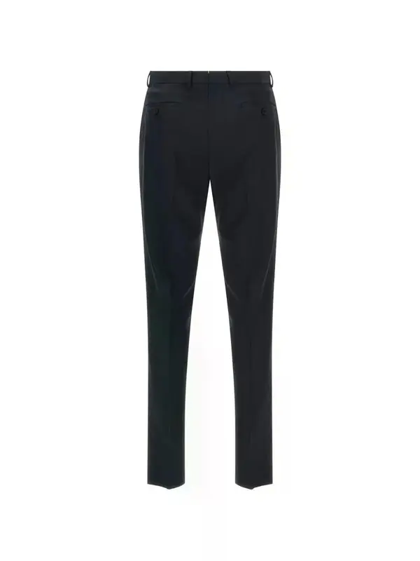 Zegna Pinstriped Button Suit - Blue