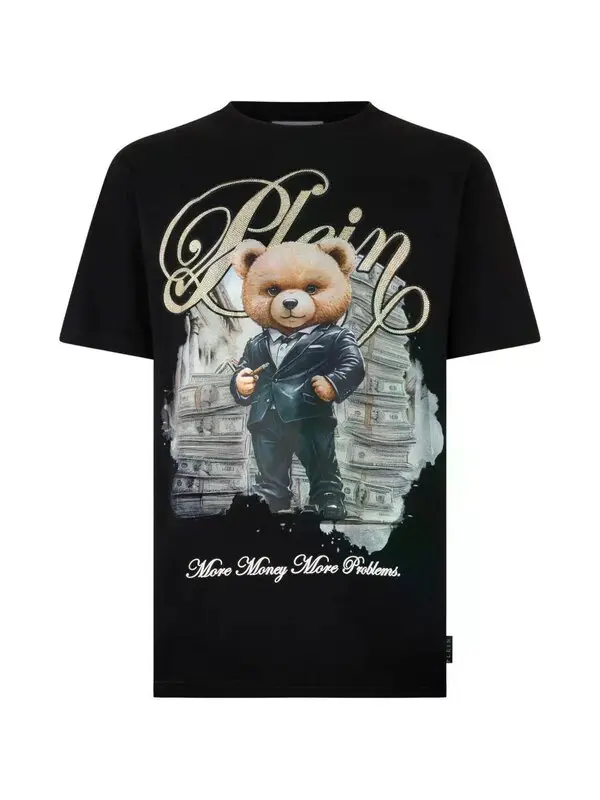Philipp Plein Teddy Money Round-neck T-shirt - Black