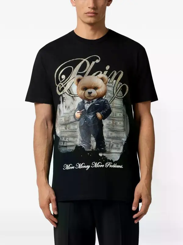 Philipp Plein Teddy Money Round-neck T-shirt - Black