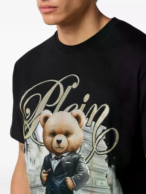 Philipp Plein Teddy Money Round-neck T-shirt - Black