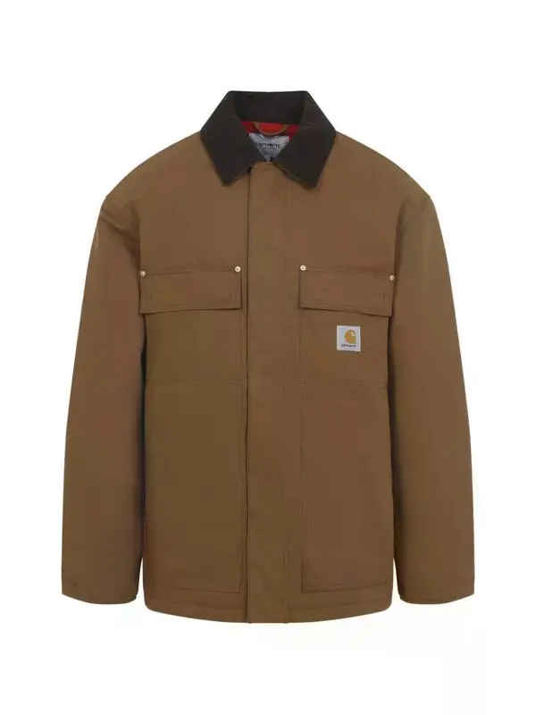 Carhartt Work In Progress Clapton Corduroy-collar Jacket - Brown